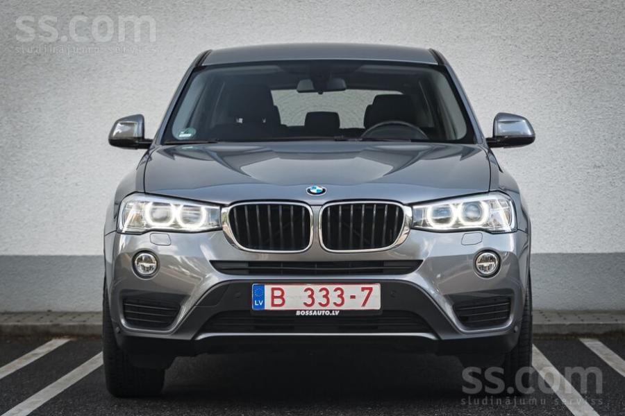 Grey BMW X3 2016 in Riga, with an engine capacity of 2.00 L and mileage of 94 thousand km for 16950 €, photo 3 on AUTOMOTO.COM.LV