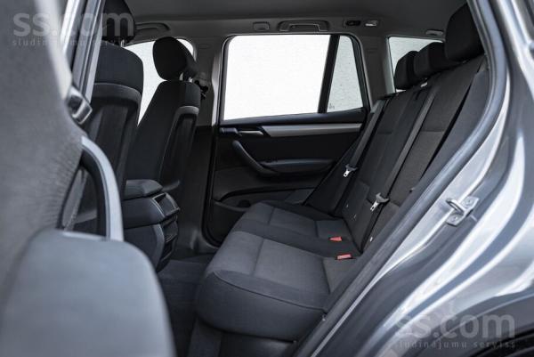 Pelēks BMW X3 2016 Rīga, ar dzinēja tilpumu 2.00 L un nobraukumu 94 tūkst. km par 16950 €, foto 9 vietnē AUTOMOTO.COM.LV