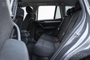Grey BMW X3 2016 in Riga, with an engine capacity of 2.00 L and mileage of 94 thousand km for 16950 €, photo 10 on AUTOMOTO.COM.LV