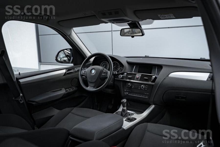 Grey BMW X3 2016 in Riga, with an engine capacity of 2.00 L and mileage of 94 thousand km for 16950 €, photo 14 on AUTOMOTO.COM.LV