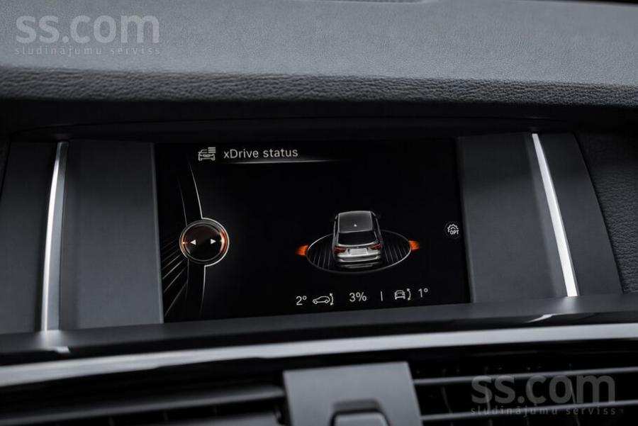 Grey BMW X3 2016 in Riga, with an engine capacity of 2.00 L and mileage of 94 thousand km for 16950 €, photo 23 on AUTOMOTO.COM.LV