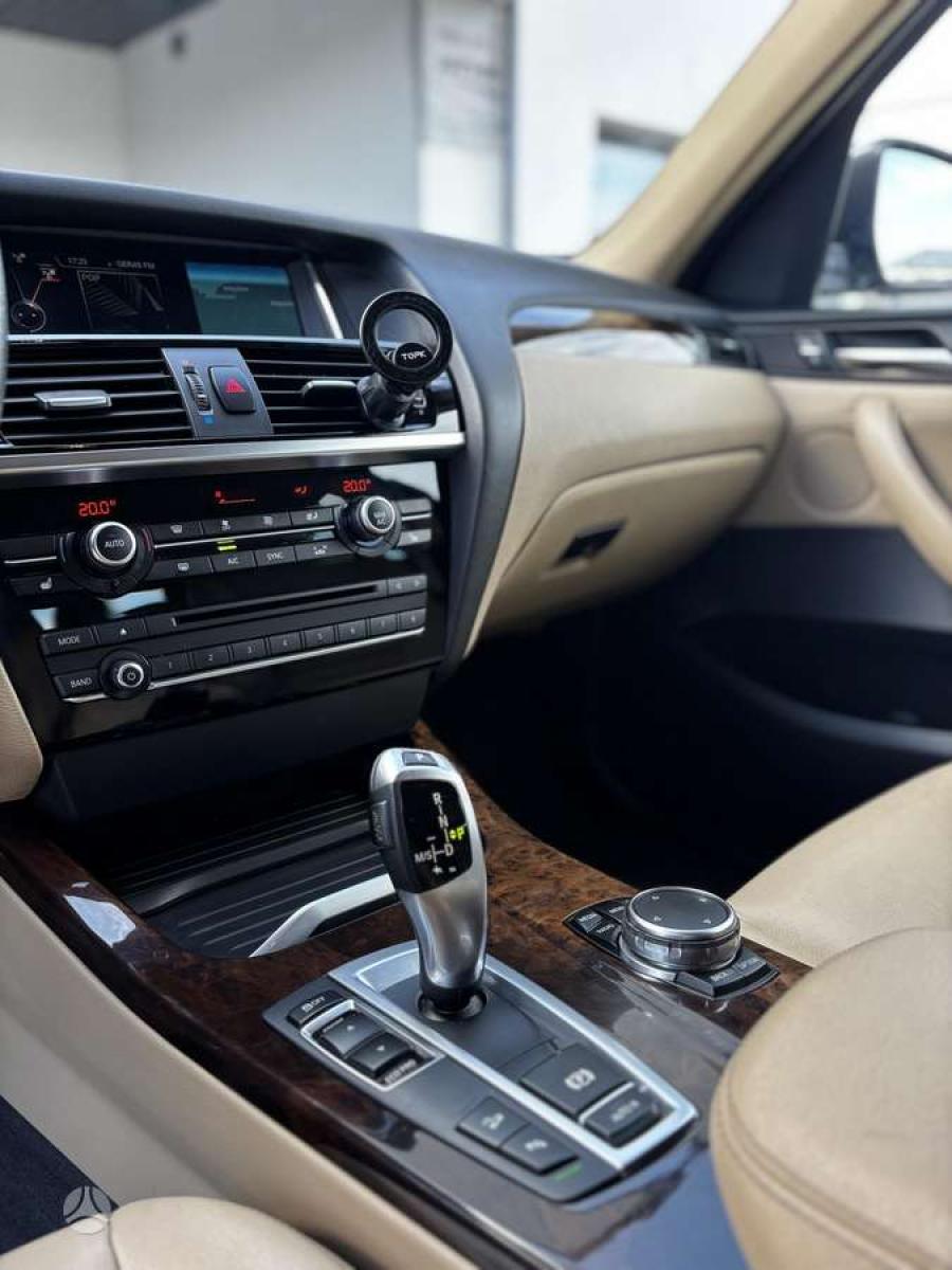 Pelēks BMW X3 2016 Kauņa, ar dzinēja tilpumu 2.00 L un nobraukumu 143 tūkst. km par 13990 €, foto 9 vietnē AUTOMOTO.COM.LV