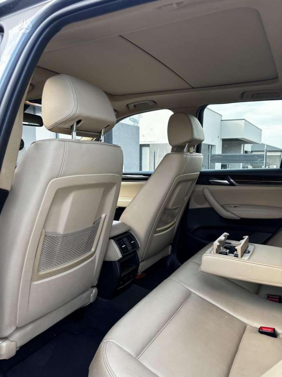 Pelēks BMW X3 2016 Kauņa, ar dzinēja tilpumu 2.00 L un nobraukumu 143 tūkst. km par 13990 €, foto 14 vietnē AUTOMOTO.COM.LV