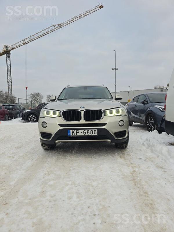 Pelēks BMW X3 2017 Rīga, ar dzinēja tilpumu 2.00 L un nobraukumu 93 tūkst. km par 17500 €, foto 1 vietnē AUTOMOTO.COM.LV
