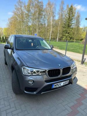 Pelēks BMW X3 2017 Marijampole, ar dzinēja tilpumu 2.00 L un nobraukumu 124 tūkst. km par 16500 €, foto  vietnē AUTOMOTO.COM.LV