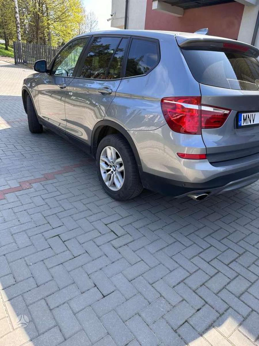 Grey BMW X3 2017 in Marijampole, with an engine capacity of 2.00 L and mileage of 124 thousand km for 16500 €, photo 5 on AUTOMOTO.COM.LV