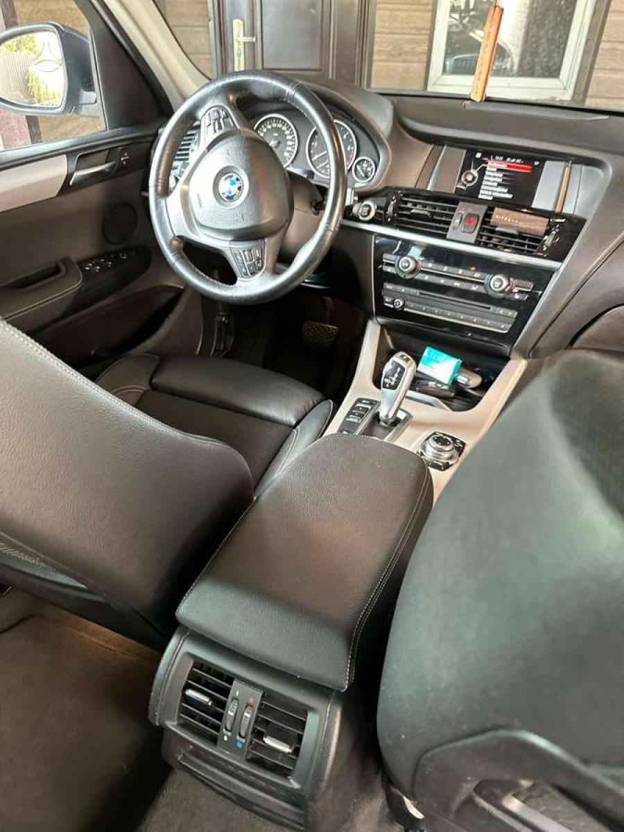 Grey BMW X3 2017 in Marijampole, with an engine capacity of 2.00 L and mileage of 124 thousand km for 16500 €, photo 11 on AUTOMOTO.COM.LV