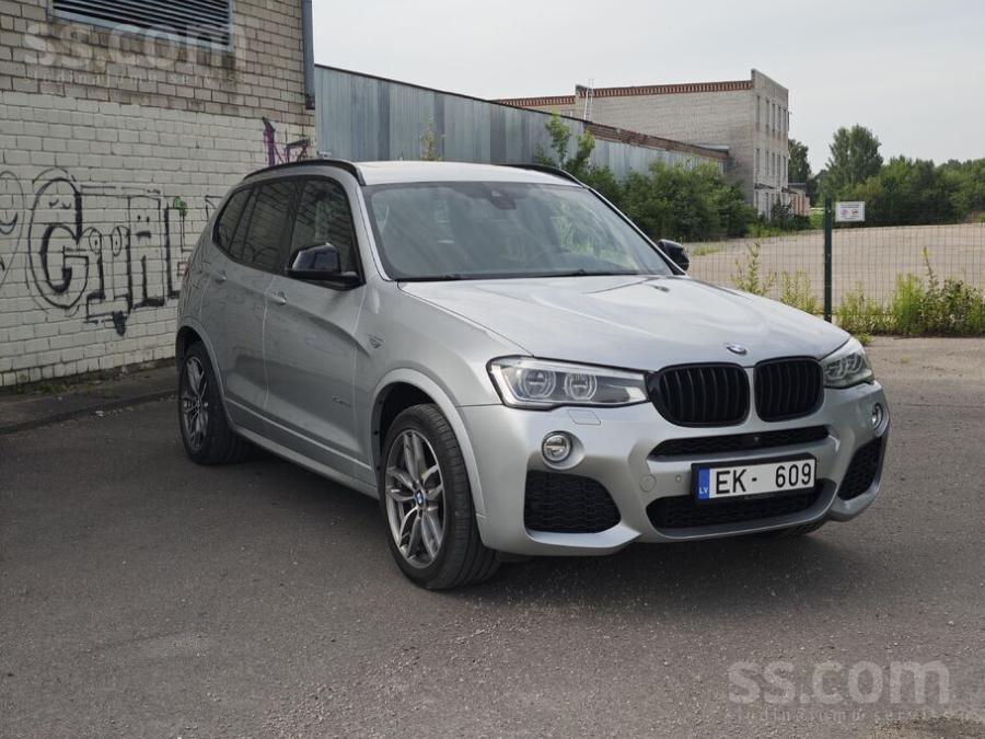 Grey BMW X3 2017 in Riga, with an engine capacity of 2.00 L and mileage of 310 thousand km for 15490 €, photo 1 on AUTOMOTO.COM.LV