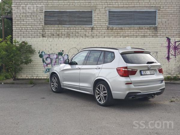Grey BMW X3 2017 in Riga, with an engine capacity of 2.00 L and mileage of 310 thousand km for 15490 €, photo 3 on AUTOMOTO.COM.LV