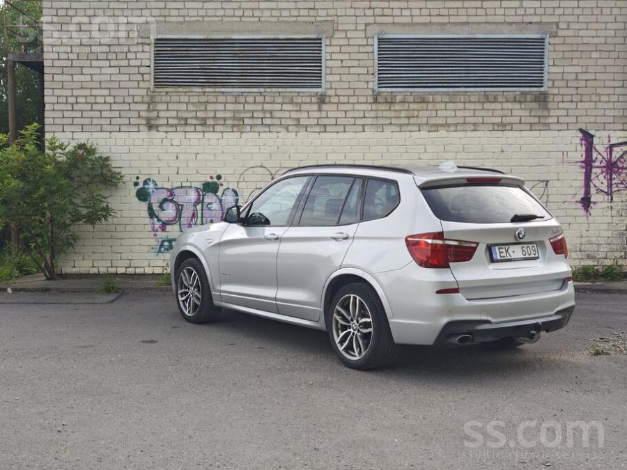 Grey BMW X3 2017 in Riga, with an engine capacity of 2.00 L and mileage of 310 thousand km for 15490 €, photo 4 on AUTOMOTO.COM.LV