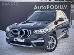 Grey BMW X3 2018 in Riga, with an engine capacity of 2.00 L and mileage of 109 thousand km for 27990 €, photo  on AUTOMOTO.COM.LV