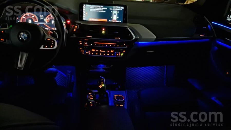 Grey BMW X3 2018 in Riga, with an engine capacity of 3.00 L and mileage of 241 thousand km for 23900 €, photo 13 on AUTOMOTO.COM.LV