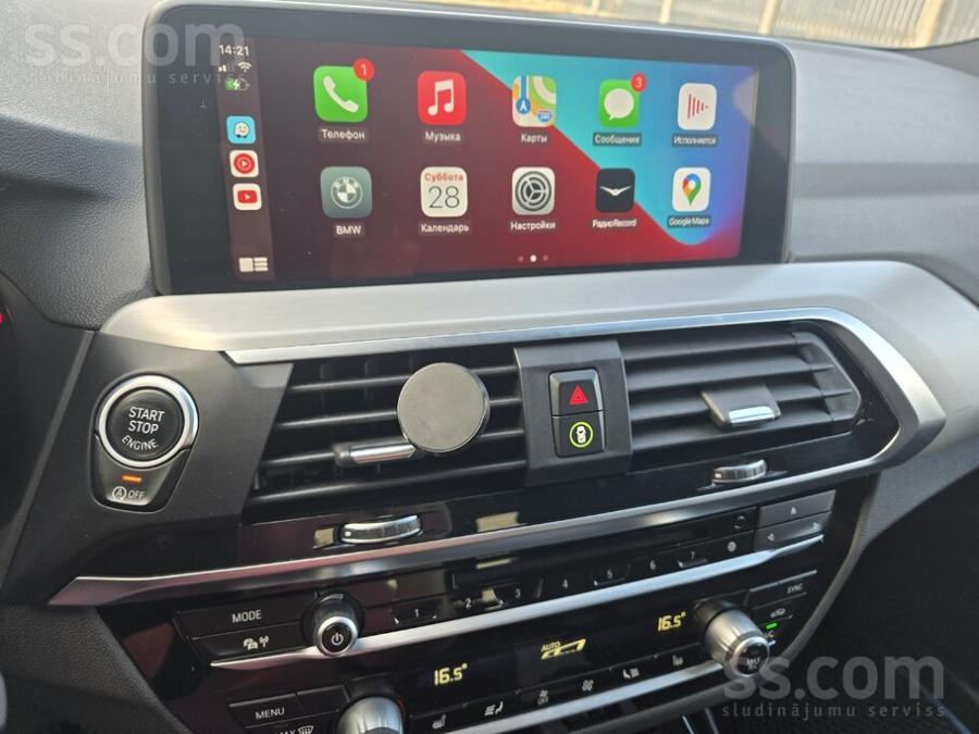 Grey BMW X3 2018 in Riga, with an engine capacity of 3.00 L and mileage of 241 thousand km for 23900 €, photo 19 on AUTOMOTO.COM.LV