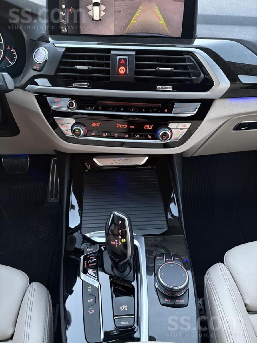 Pelēks BMW X3 2018 Daugavpils, ar dzinēja tilpumu 2.00 L un nobraukumu 95 tūkst. km par 33850 €, foto 12 vietnē AUTOMOTO.COM.LV