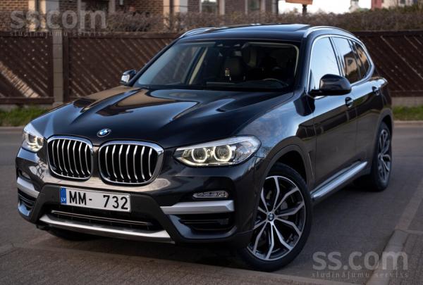 Pelēks BMW X3 2018 Rīga, ar dzinēja tilpumu 2.00 L un nobraukumu 109 tūkst. km par 24990 €, foto 1 vietnē AUTOMOTO.COM.LV