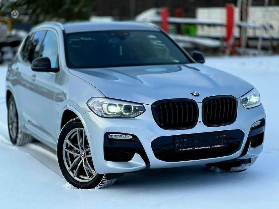 Grey BMW X3 2019 in Utena, with an engine capacity of 2.00 L and mileage of 227 thousand km for 22700 €, photo 34 on AUTOMOTO.COM.LV