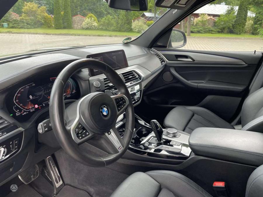 Pelēks BMW X3 2019 Viļņa, ar dzinēja tilpumu 2.99 L un nobraukumu 107 tūkst. km par 31500 €, foto 12 vietnē AUTOMOTO.COM.LV