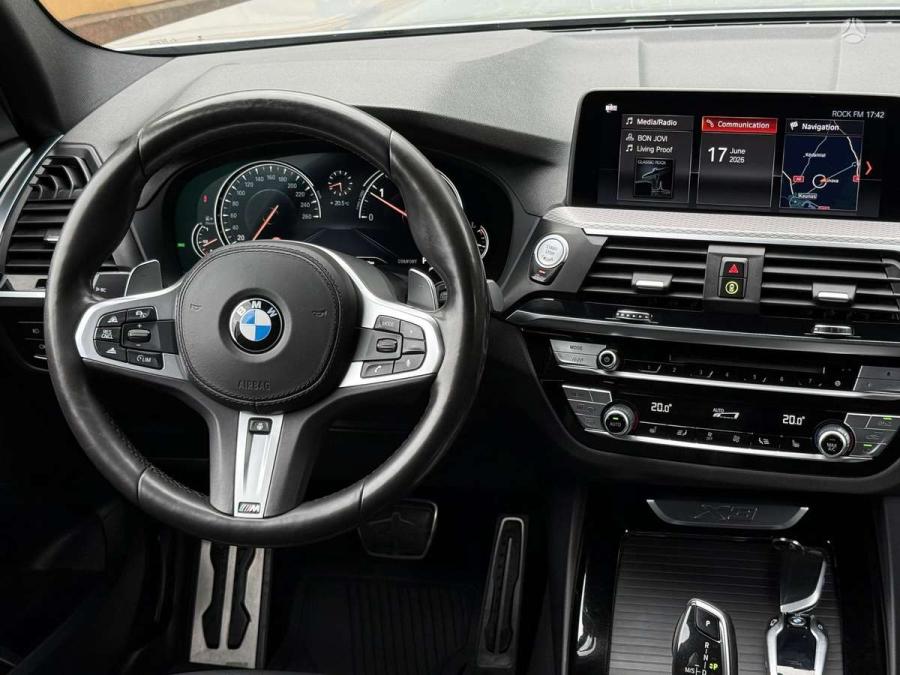 Grey BMW X3 2019 in Jonava, with an engine capacity of 2.00 L and mileage of 286 thousand km for 19950 €, photo 23 on AUTOMOTO.COM.LV
