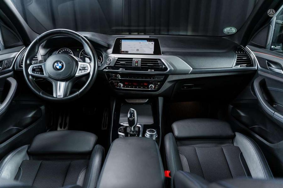 Grey BMW X3 2021 in Vilnius, with an engine capacity of 2.00 L and mileage of 41 thousand km for 32500 €, photo 24 on AUTOMOTO.COM.LV