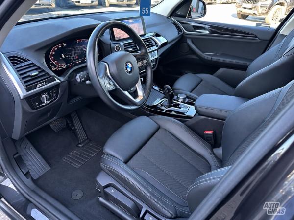Grey BMW X3 2021 in Kaunas, with an engine capacity of 2.00 L and mileage of 38 thousand km for 29971 €, photo 10 on AUTOMOTO.COM.LV