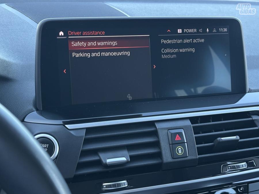 Pelēks BMW X3 2021 Kauņa, ar dzinēja tilpumu 2.00 L un nobraukumu 38 tūkst. km par 29971 €, foto 28 vietnē AUTOMOTO.COM.LV