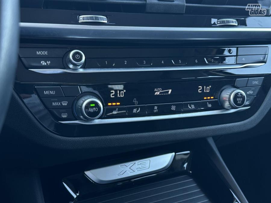 Pelēks BMW X3 2021 Kauņa, ar dzinēja tilpumu 2.00 L un nobraukumu 38 tūkst. km par 29971 €, foto 30 vietnē AUTOMOTO.COM.LV