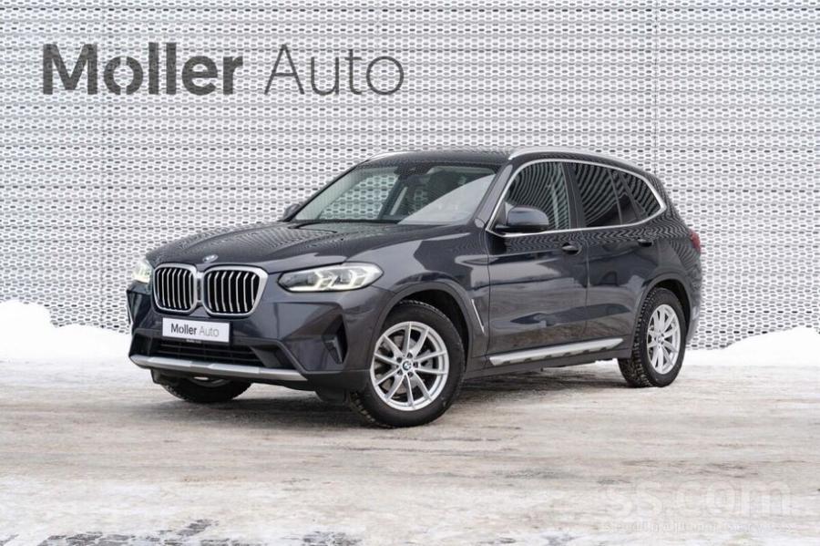 Grey BMW X3 2022 in Riga, with an engine capacity of 2.00 L and mileage of 96 thousand km for 41490 €, photo 1 on AUTOMOTO.COM.LV