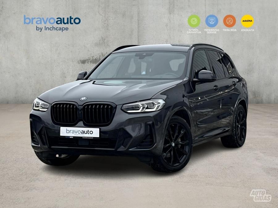 Grey BMW X3 2022 in Kaunas, with an engine capacity of 2.00 L and mileage of 100 thousand km for 42771 €, photo 1 on AUTOMOTO.COM.LV