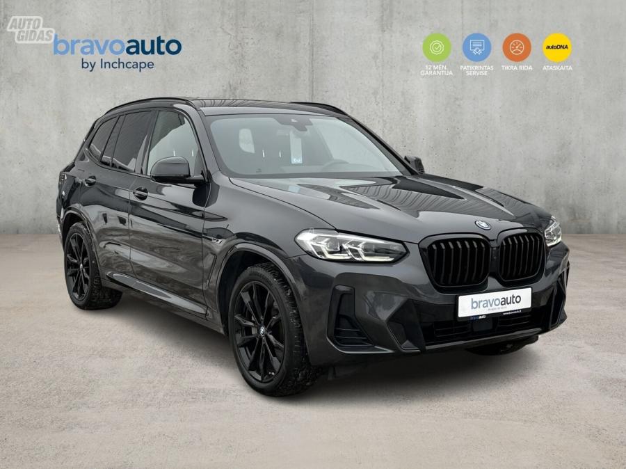 Grey BMW X3 2022 in Kaunas, with an engine capacity of 2.00 L and mileage of 100 thousand km for 42771 €, photo 7 on AUTOMOTO.COM.LV