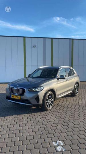 Grey BMW X3 2022 in Raseiniai, with an engine capacity of 2.99 L and mileage of 39 thousand km for 38900 €, photo  on AUTOMOTO.COM.LV