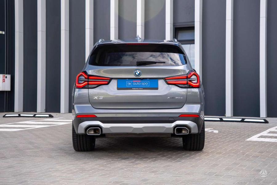 Grey BMW X3 2022 in Vilnius, with an engine capacity of 2.00 L and mileage of 135 thousand km for 33800 €, photo 17 on AUTOMOTO.COM.LV