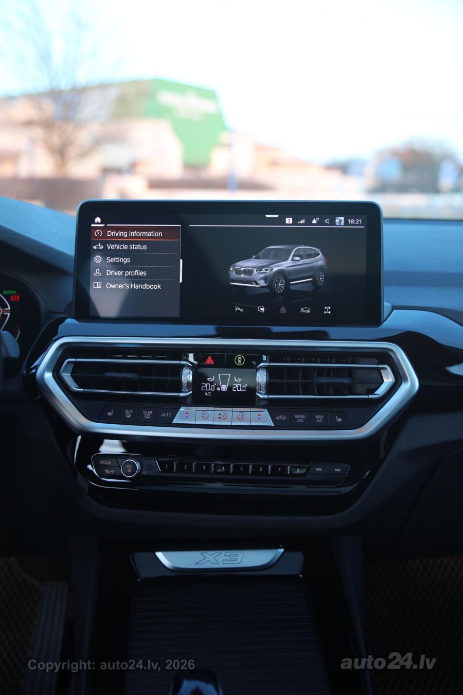 Pelēks BMW X3 2022 Tallina, ar dzinēja tilpumu 3.00 L un nobraukumu 60 tūkst. km par 45000 €, foto 12 vietnē AUTOMOTO.COM.LV