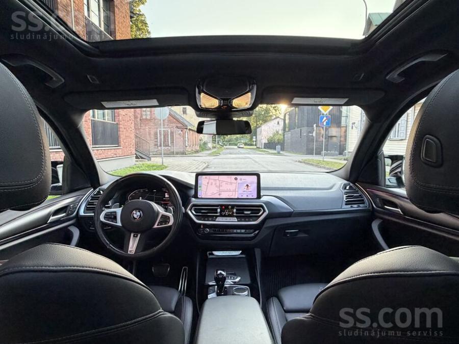 Grey BMW X3 2022 in Riga, with an engine capacity of 2.00 L and mileage of 78 thousand km for 37400 €, photo 17 on AUTOMOTO.COM.LV