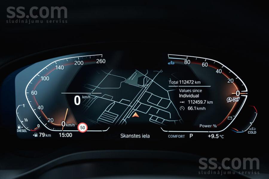 Grey BMW X3 2023 in Riga, with an engine capacity of 2.00 L and mileage of 112 thousand km for 34990 €, photo 9 on AUTOMOTO.COM.LV