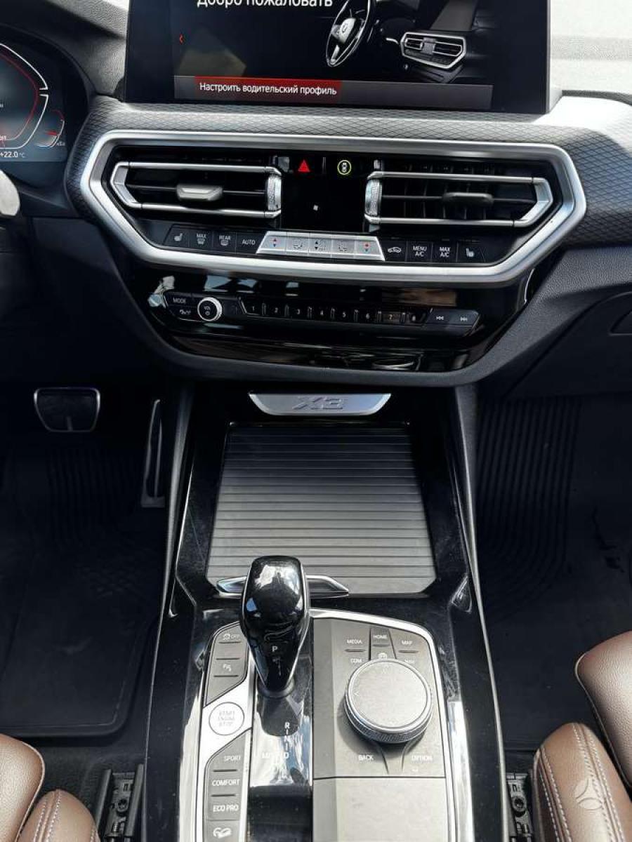 Pelēks BMW X3 2023 Šauļi, ar dzinēja tilpumu 2.00 L un nobraukumu 159 tūkst. km par 31900 €, foto 14 vietnē AUTOMOTO.COM.LV