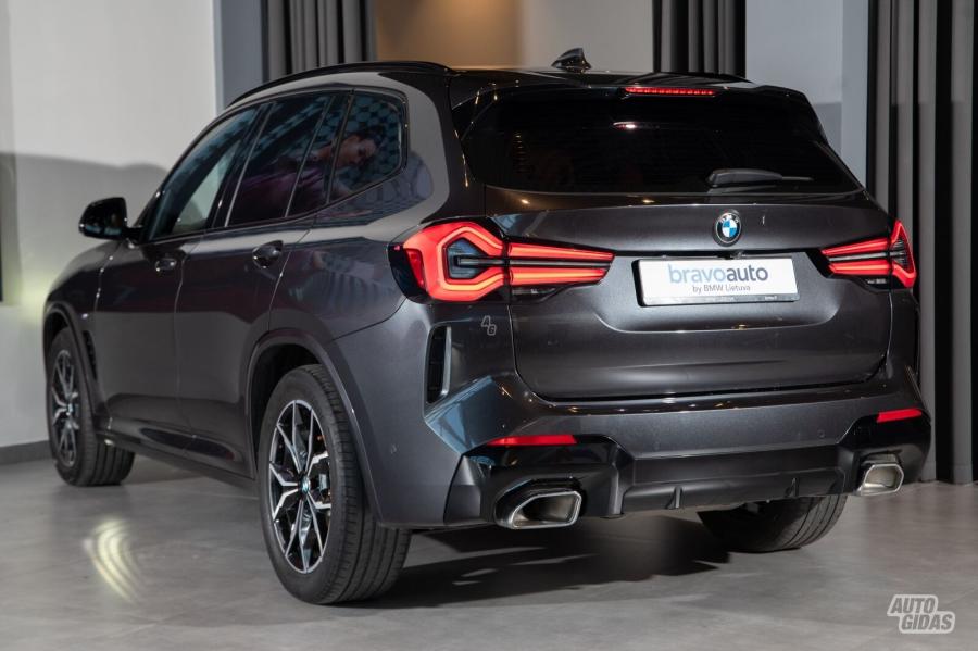 Grey BMW X3 2023 in Kaunas, with an engine capacity of 2.00 L and mileage of 126 thousand km for 39771 €, photo 7 on AUTOMOTO.COM.LV
