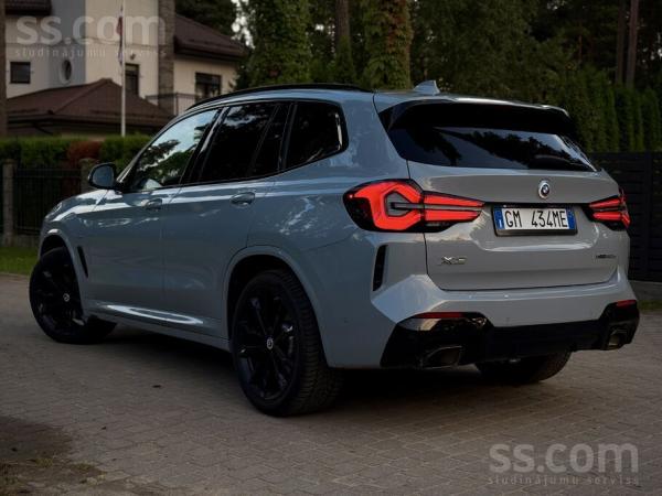 Grey BMW X3 2023 in Riga, with an engine capacity of 2.00 L and mileage of 159 thousand km for 34850 €, photo 2 on AUTOMOTO.COM.LV