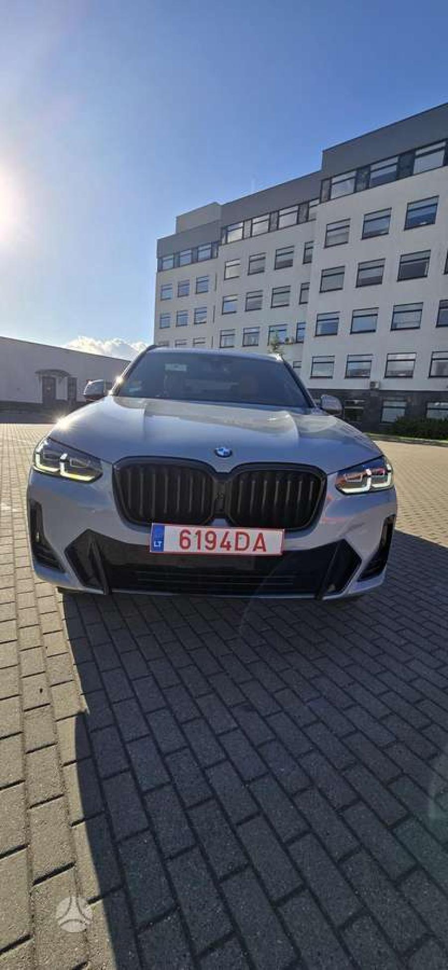 Pelēks BMW X3 2023 Viļņa, ar dzinēja tilpumu 2.00 L un nobraukumu 43 tūkst. km par 41600 €, foto 1 vietnē AUTOMOTO.COM.LV