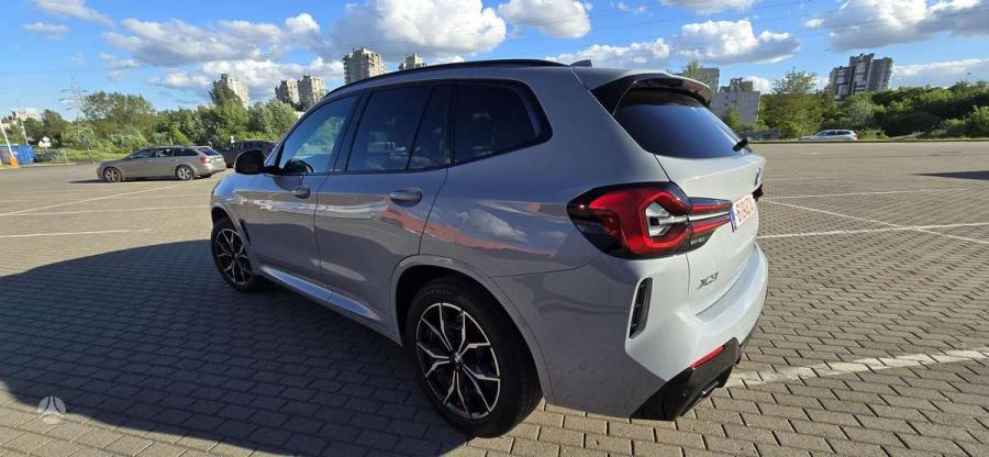 Pelēks BMW X3 2023 Viļņa, ar dzinēja tilpumu 2.00 L un nobraukumu 43 tūkst. km par 41600 €, foto 9 vietnē AUTOMOTO.COM.LV