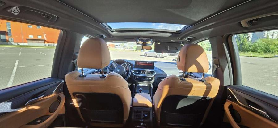 Pelēks BMW X3 2023 Viļņa, ar dzinēja tilpumu 2.00 L un nobraukumu 43 tūkst. km par 41600 €, foto 11 vietnē AUTOMOTO.COM.LV