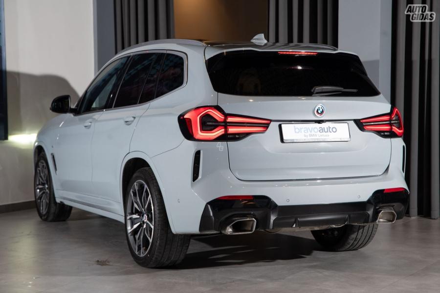 Grey BMW X3 2023 in Kaunas, with an engine capacity of 2.00 L and mileage of 117 thousand km for 41751 €, photo 6 on AUTOMOTO.COM.LV