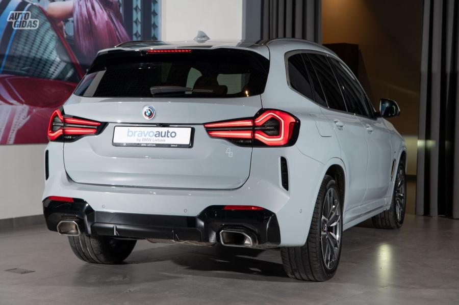 Grey BMW X3 2023 in Kaunas, with an engine capacity of 2.00 L and mileage of 117 thousand km for 41751 €, photo 8 on AUTOMOTO.COM.LV