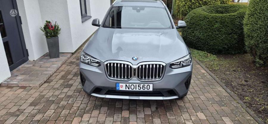 Grey BMW X3 2024 in Telschi, with an engine capacity of 2.00 L and mileage of 21 thousand km for 38000 €, photo 1 on AUTOMOTO.COM.LV