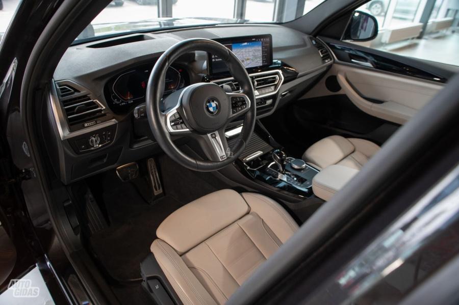 Grey BMW X3 2024 in Kaunas, with an engine capacity of 2.00 L and mileage of 13 thousand km for 47471 €, photo 11 on AUTOMOTO.COM.LV