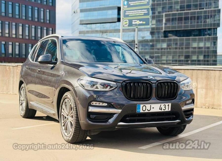 Grey BMW X3 2018 in Riga, with an engine capacity of 2.00 L and mileage of 205 thousand km for 22900 €, photo 1 on AUTOMOTO.COM.LV