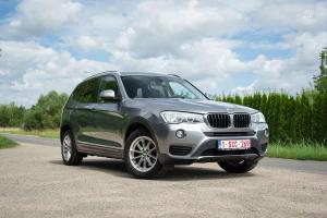 Pelēks BMW X3 2015 Elektrėnai, ar dzinēja tilpumu 2.00 L un nobraukumu 283 tūkst. km par 13350 €, foto  vietnē AUTOMOTO.COM.LV
