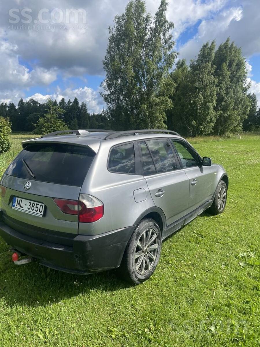Pelēks BMW X3 2005 Bauska, ar dzinēja tilpumu 3.00 L un nobraukumu 355 tūkst. km par 3800 €, foto 3 vietnē AUTOMOTO.COM.LV