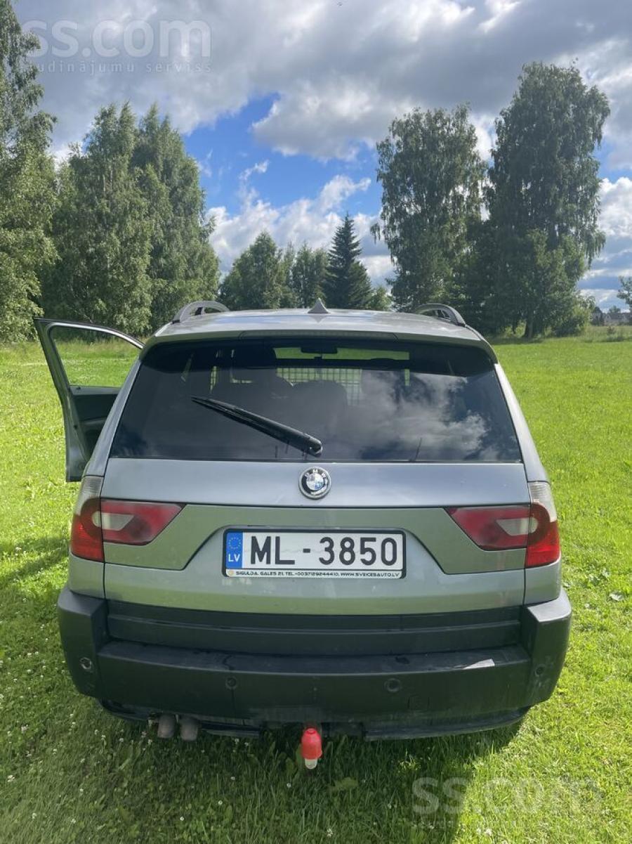 Pelēks BMW X3 2005 Bauska, ar dzinēja tilpumu 3.00 L un nobraukumu 355 tūkst. km par 3800 €, foto 4 vietnē AUTOMOTO.COM.LV