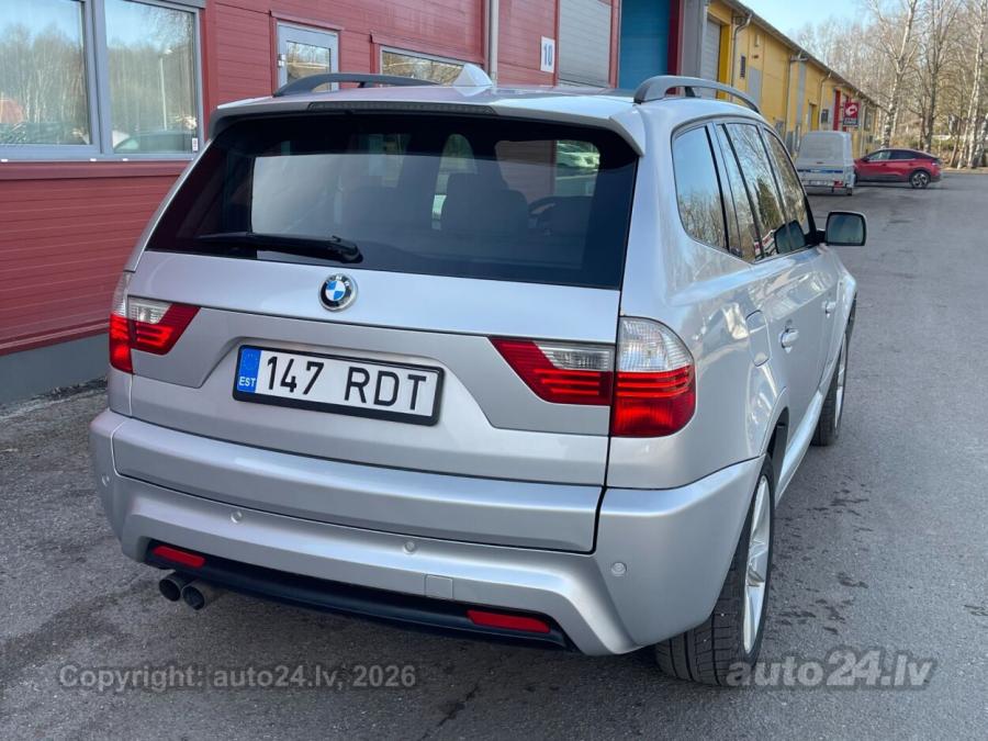 Pelēks BMW X3 2007 Pērnava, ar dzinēja tilpumu 3.00 L un nobraukumu 261 tūkst. km par 5990 €, foto 3 vietnē AUTOMOTO.COM.LV