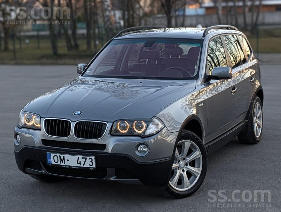 Grey BMW X3 2009 in Jurmala, with an engine capacity of 2.00 L and mileage of 260 thousand km for 6150 €, photo 1 on AUTOMOTO.COM.LV